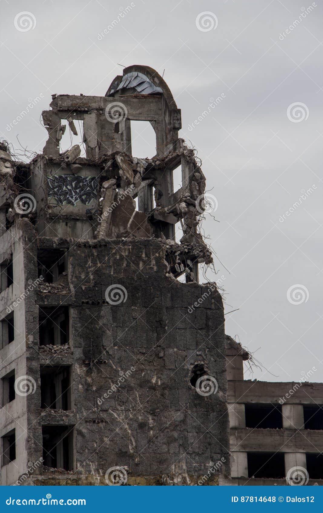 Demolition concrete stock photo. Image of destruct, garbage - 87814648