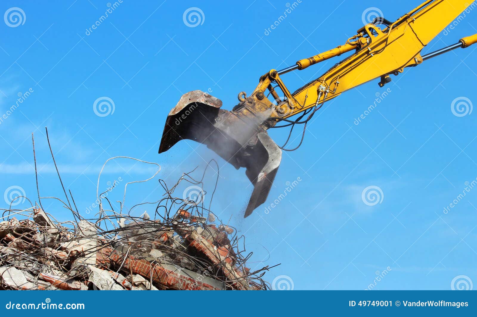 Demolition crane stock image. Image of equipment, heavy - 49749001