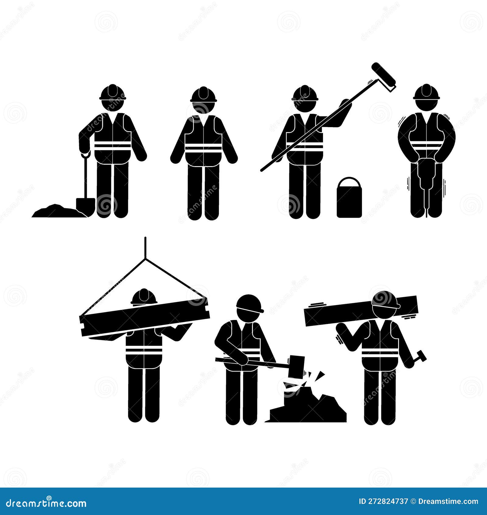 Demolition. Destruction. Demolishing. Demolishment Stock Vector ...