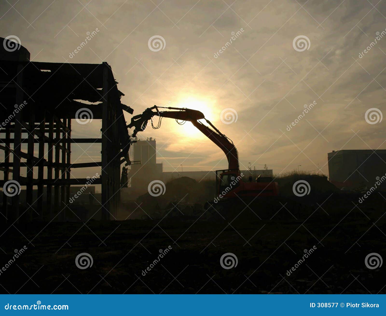 Demolition Digger Silhouette Photos - Free & Royalty-Free Stock Photos ...