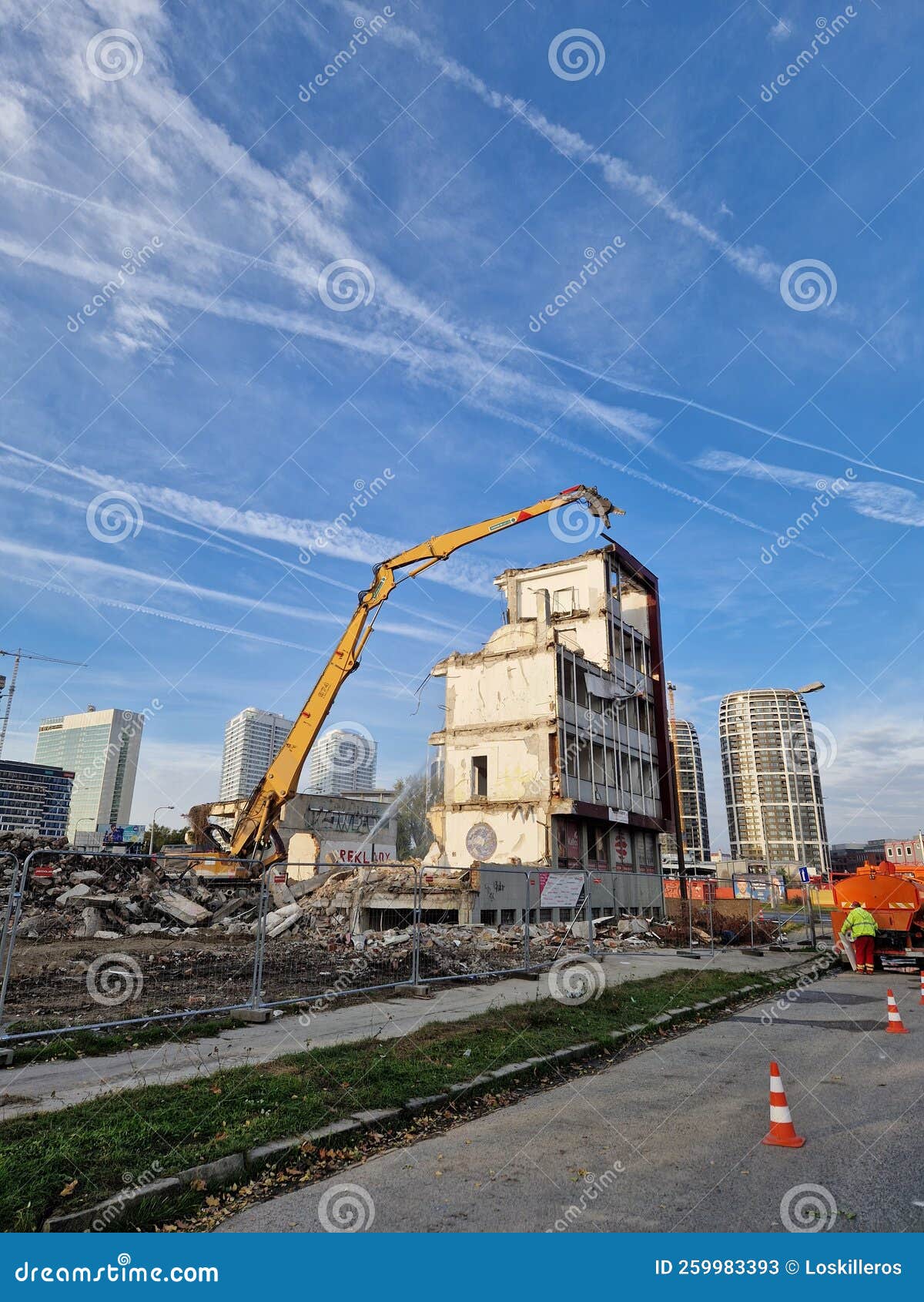 Demolition Due the New Downtown Construction in Bratislava Editorial ...