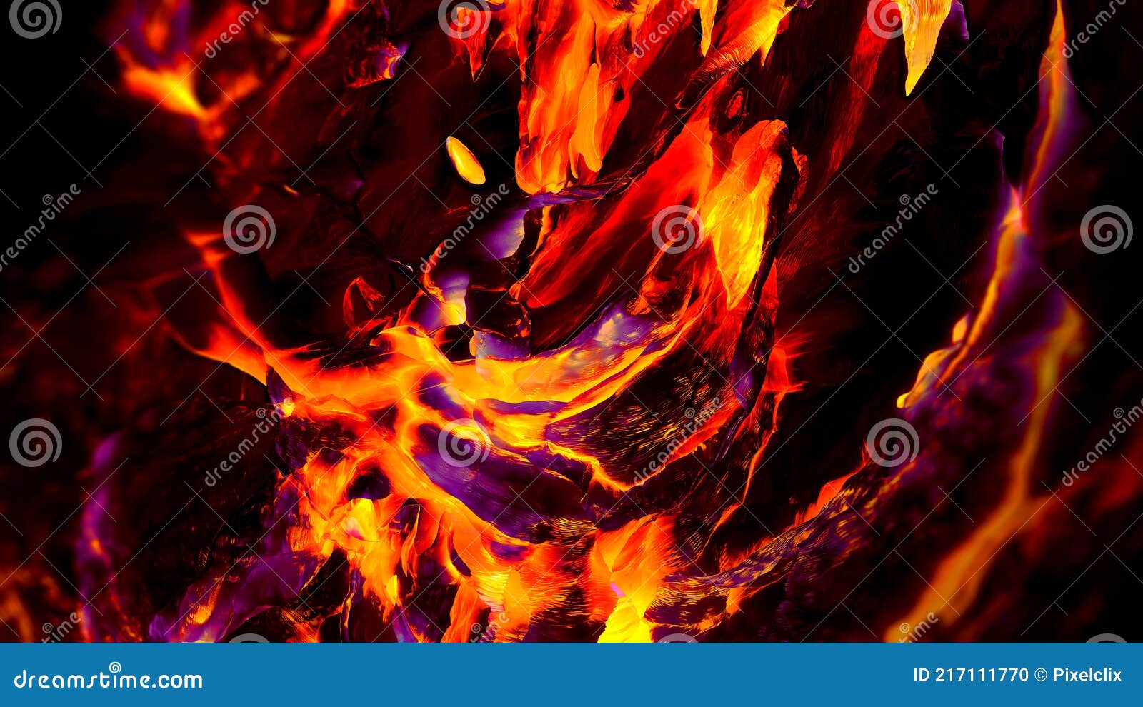 Red Flames Hell Seamless Pattern Background Stock Photography ...