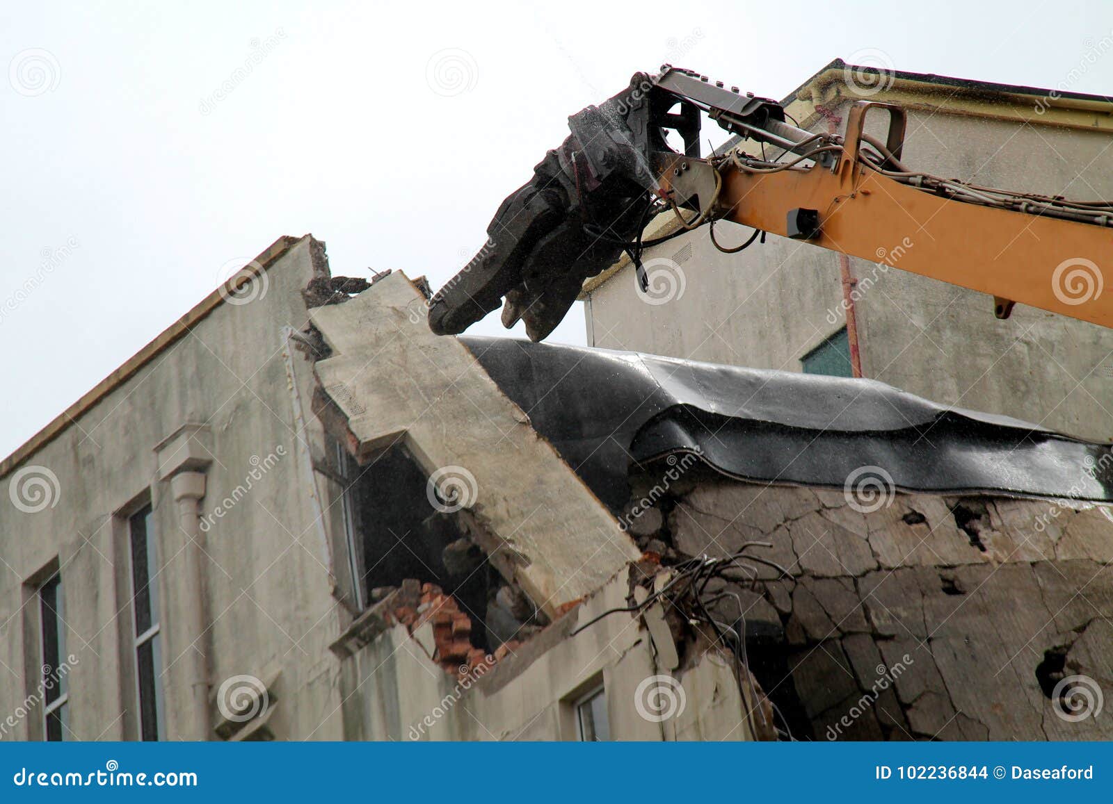 Demolition Grab. stock photo. Image of rubbish, machine - 102236844
