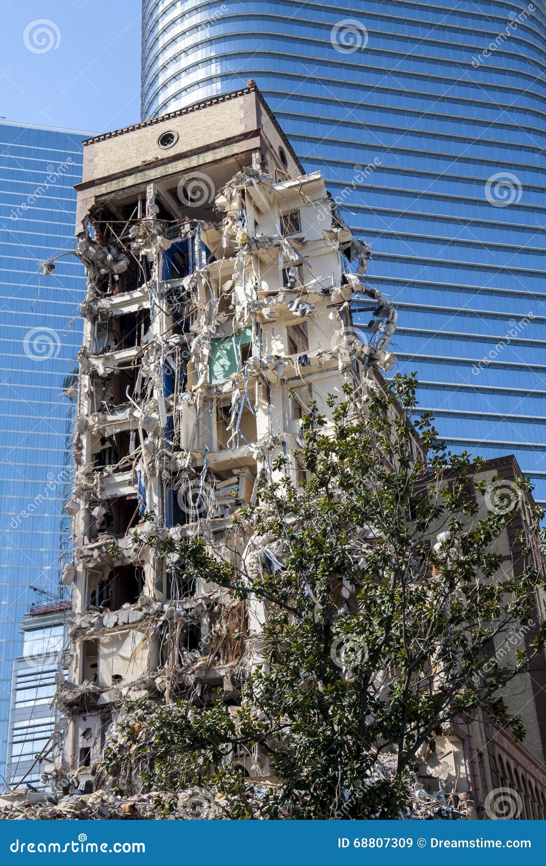Demolition in Houston stock image. Image of demolition - 68807309