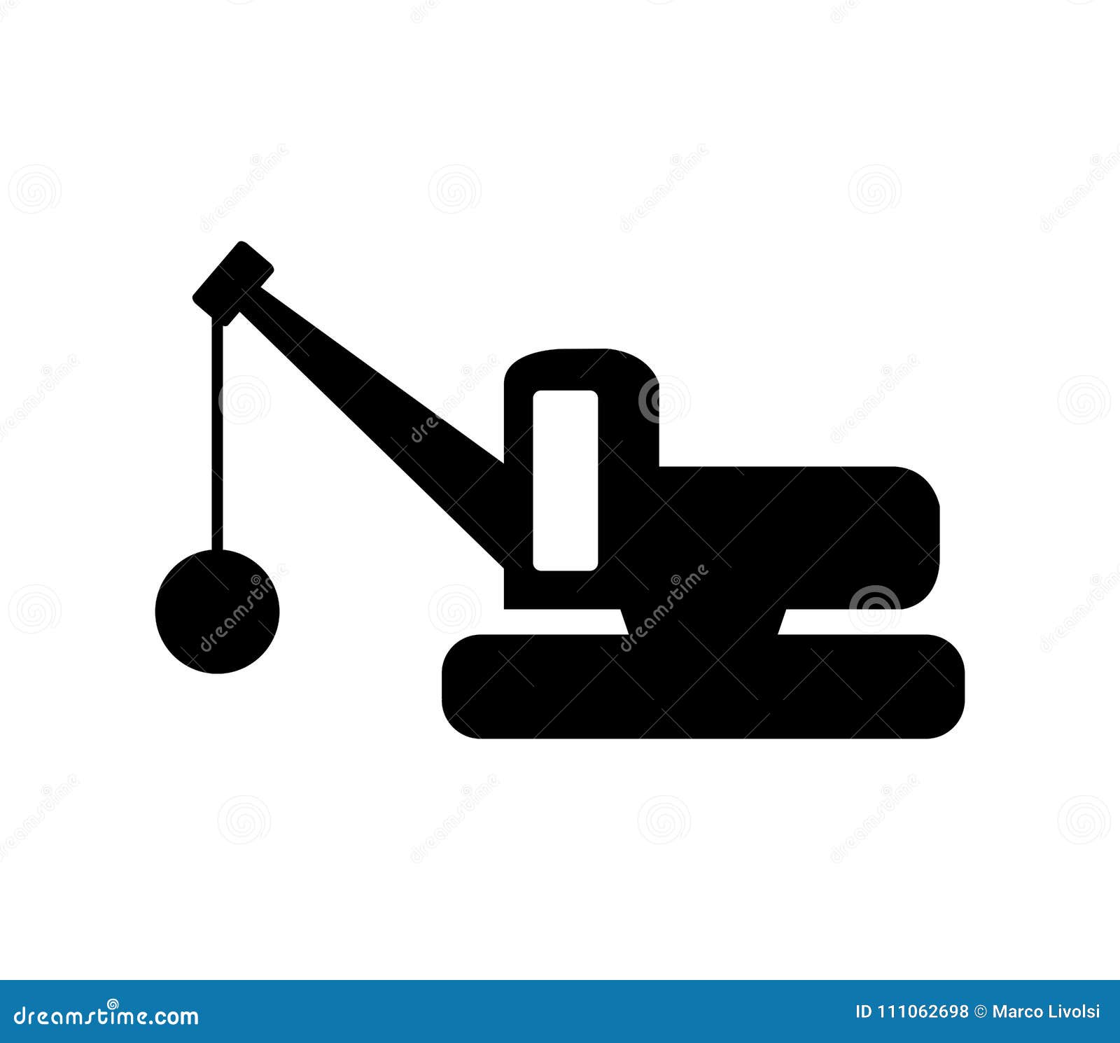 Demolition icon stock illustration. Illustration of element - 111062698