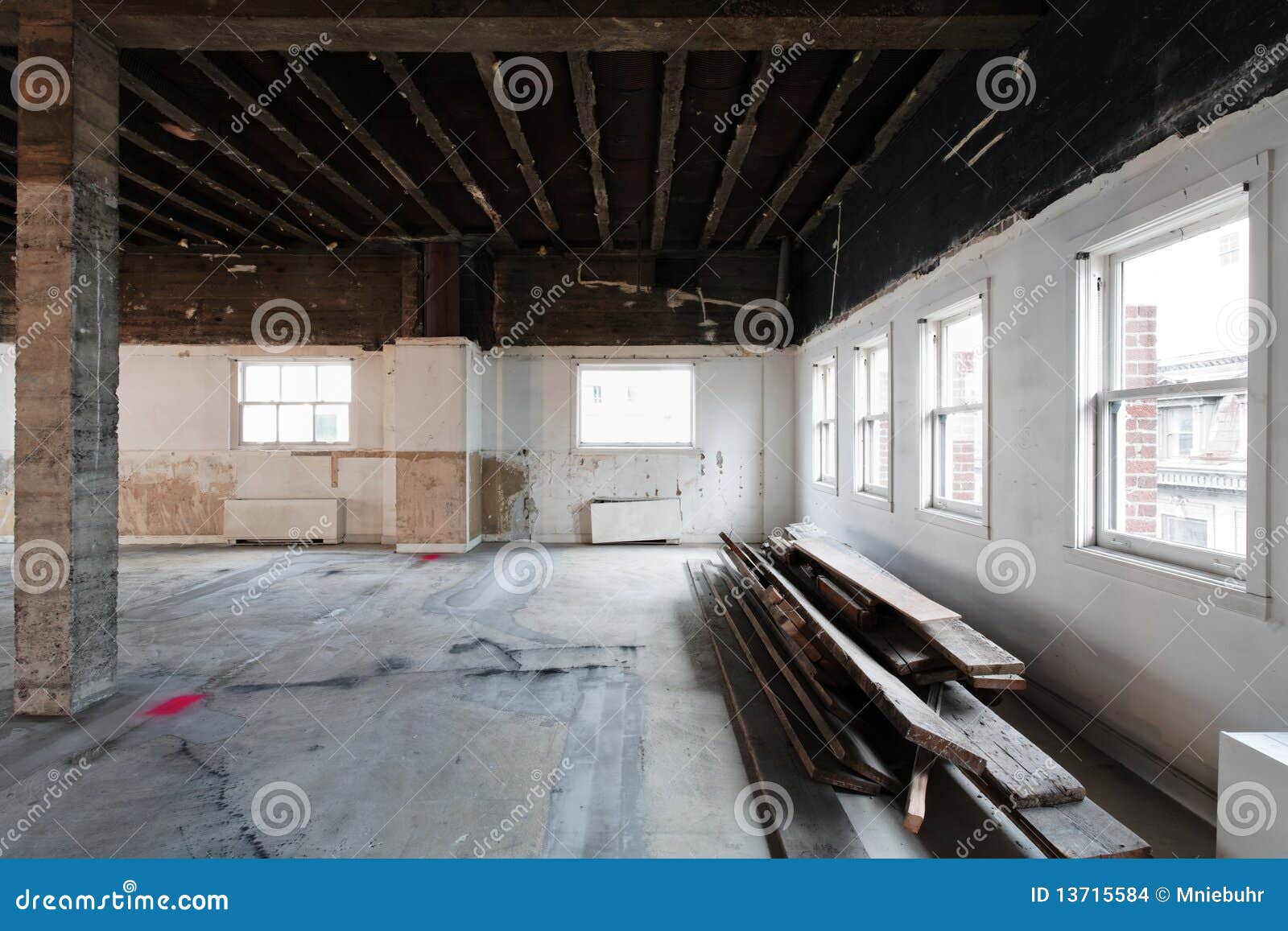 Demolition - Improvements on Existing Construction Stock Photo - Image ...
