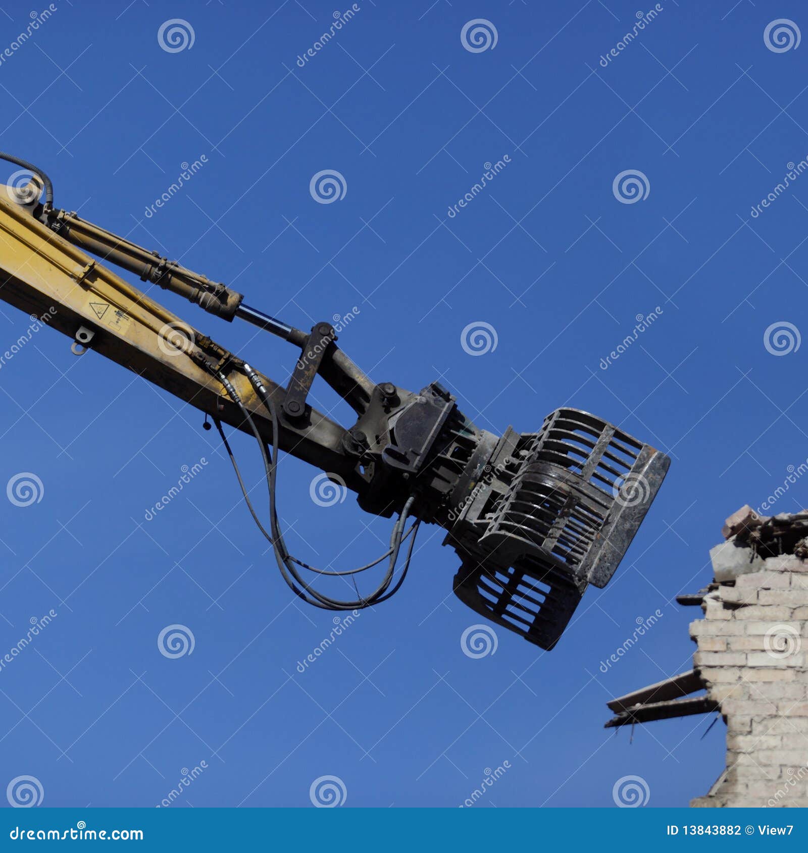 Demolition machine stock photo. Image of building, design - 13843882