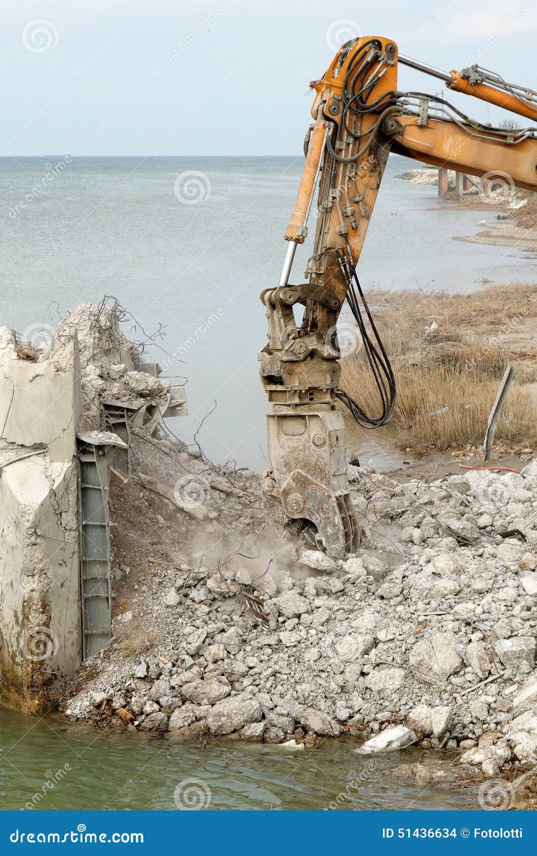 Demolition machine stock photo. Image of machinery, heavy - 51436634