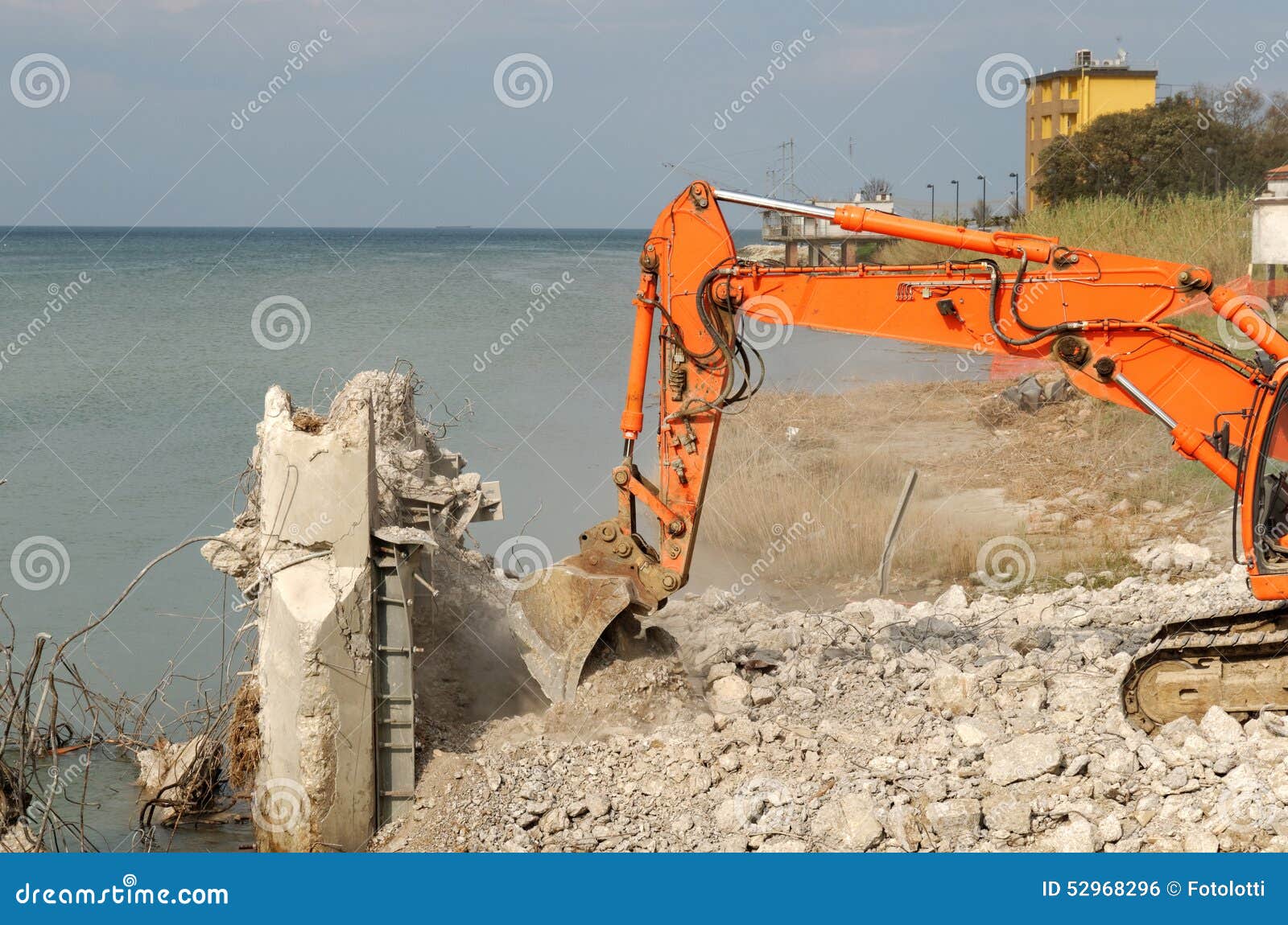 Demolition machine stock photo. Image of machinery, construction - 52968296
