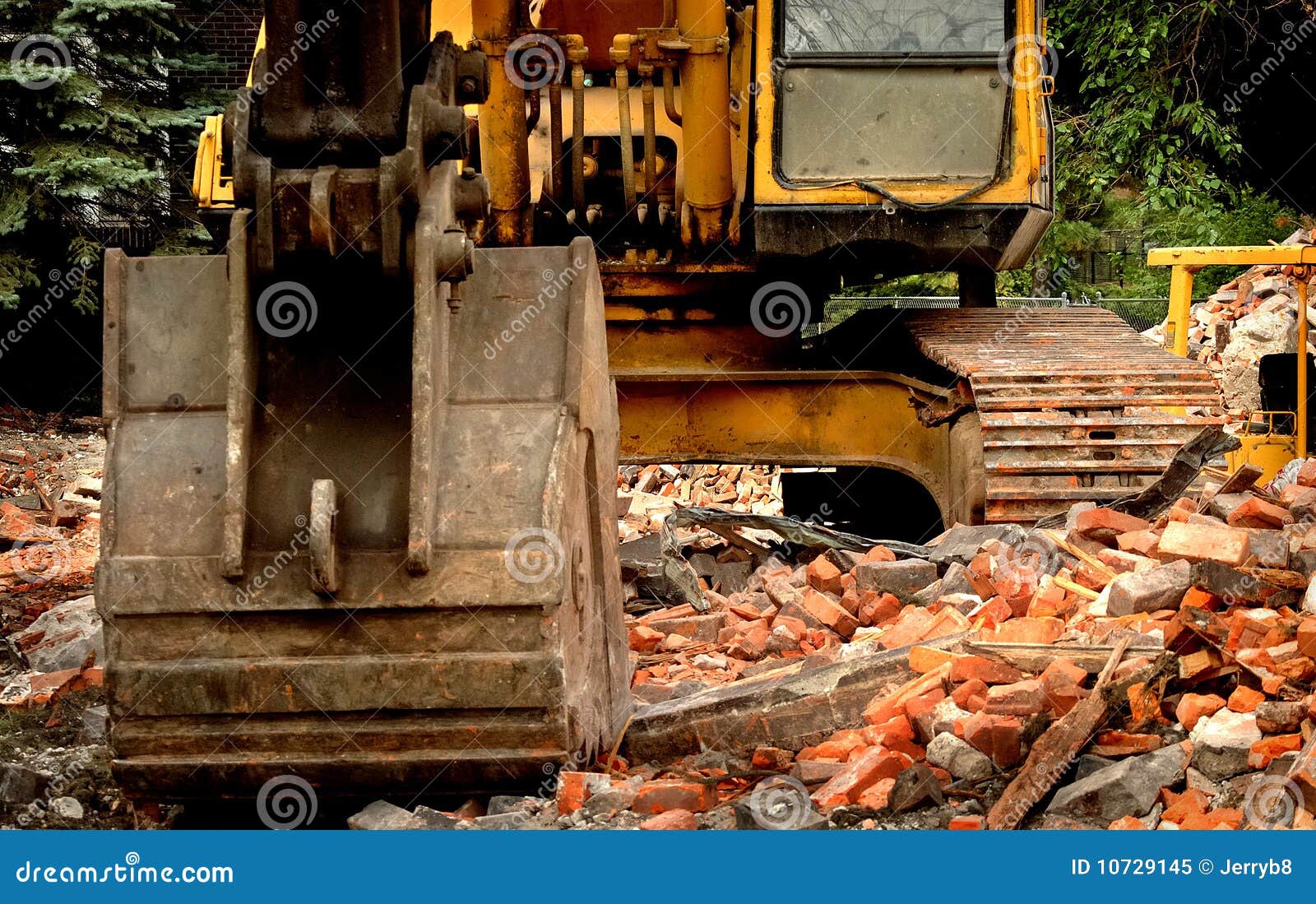 Demolition machinery stock image. Image of dump, equipment - 10729145