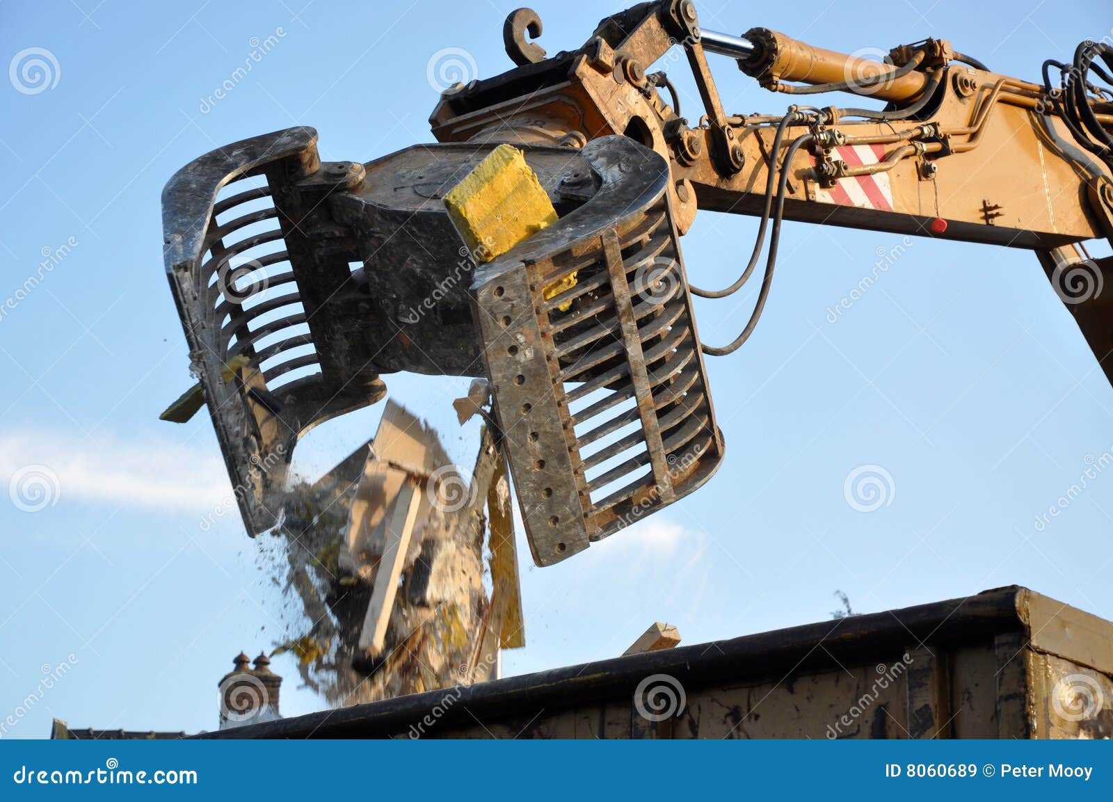 Demolition machinery stock image. Image of demolition - 8060689