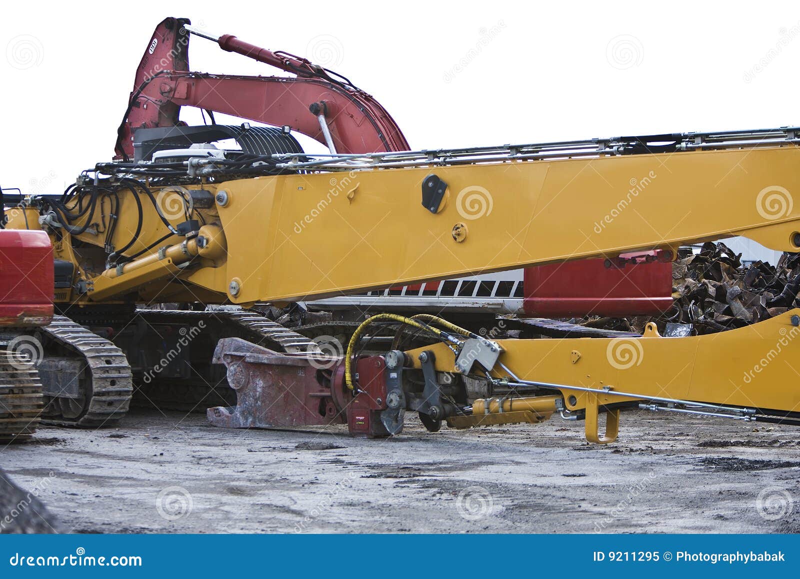 Demolition machinery stock image. Image of yellow, demolition - 9211295