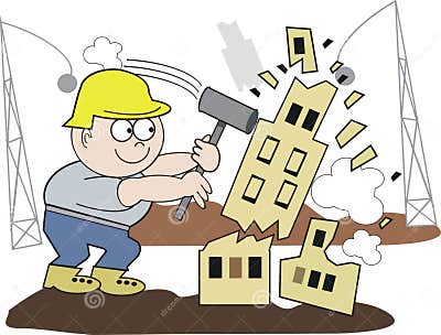 Demolition man cartoon stock vector. Illustration of cartoon - 15337921