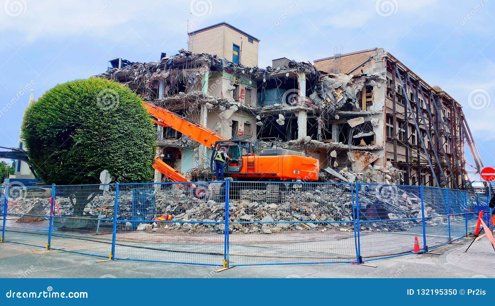 Demolition site stock photo. Image of industry, rubble - 132195350