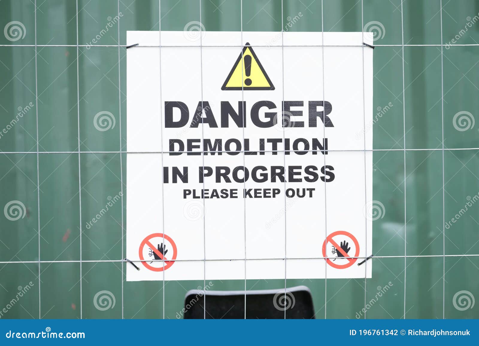 Demolition Sign Royalty-Free Stock Photography | CartoonDealer.com #4751393