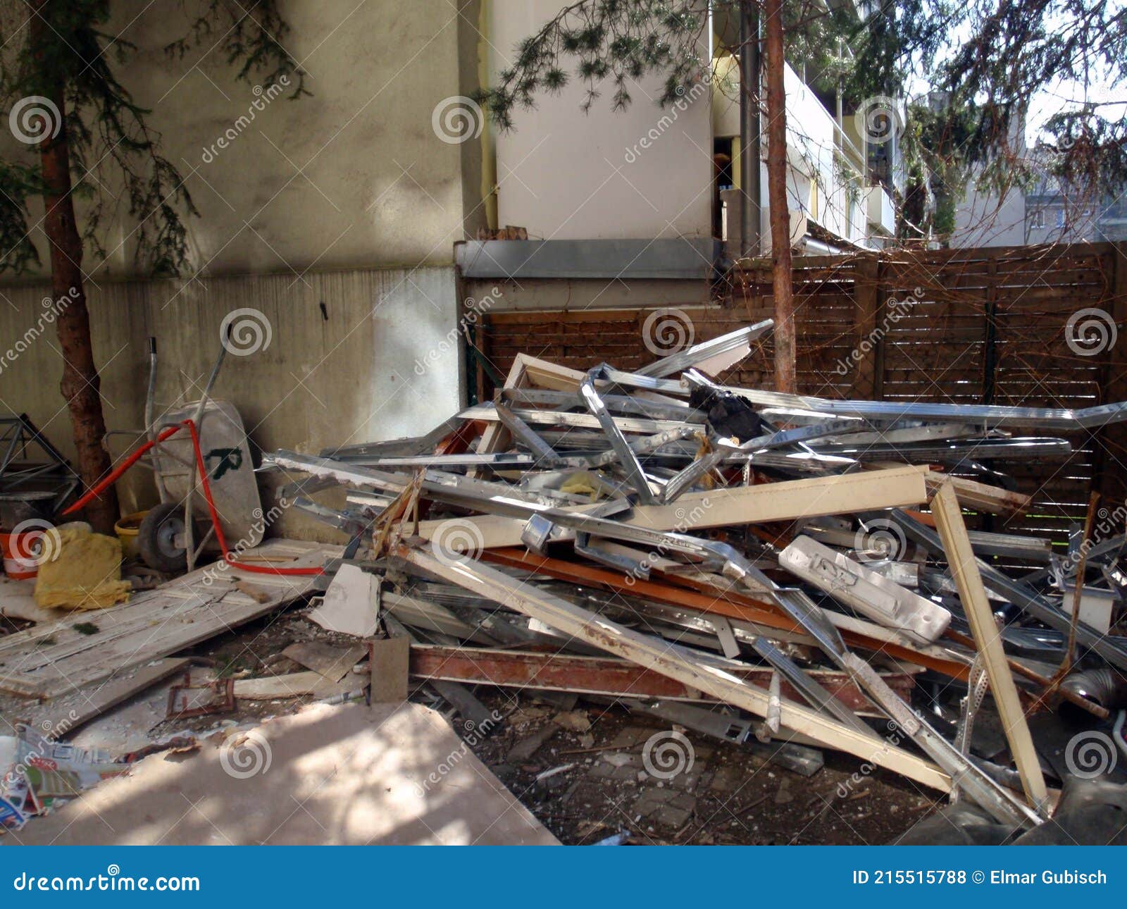 Demolition and Renovation Works in Construction Stock Photo - Image of ...