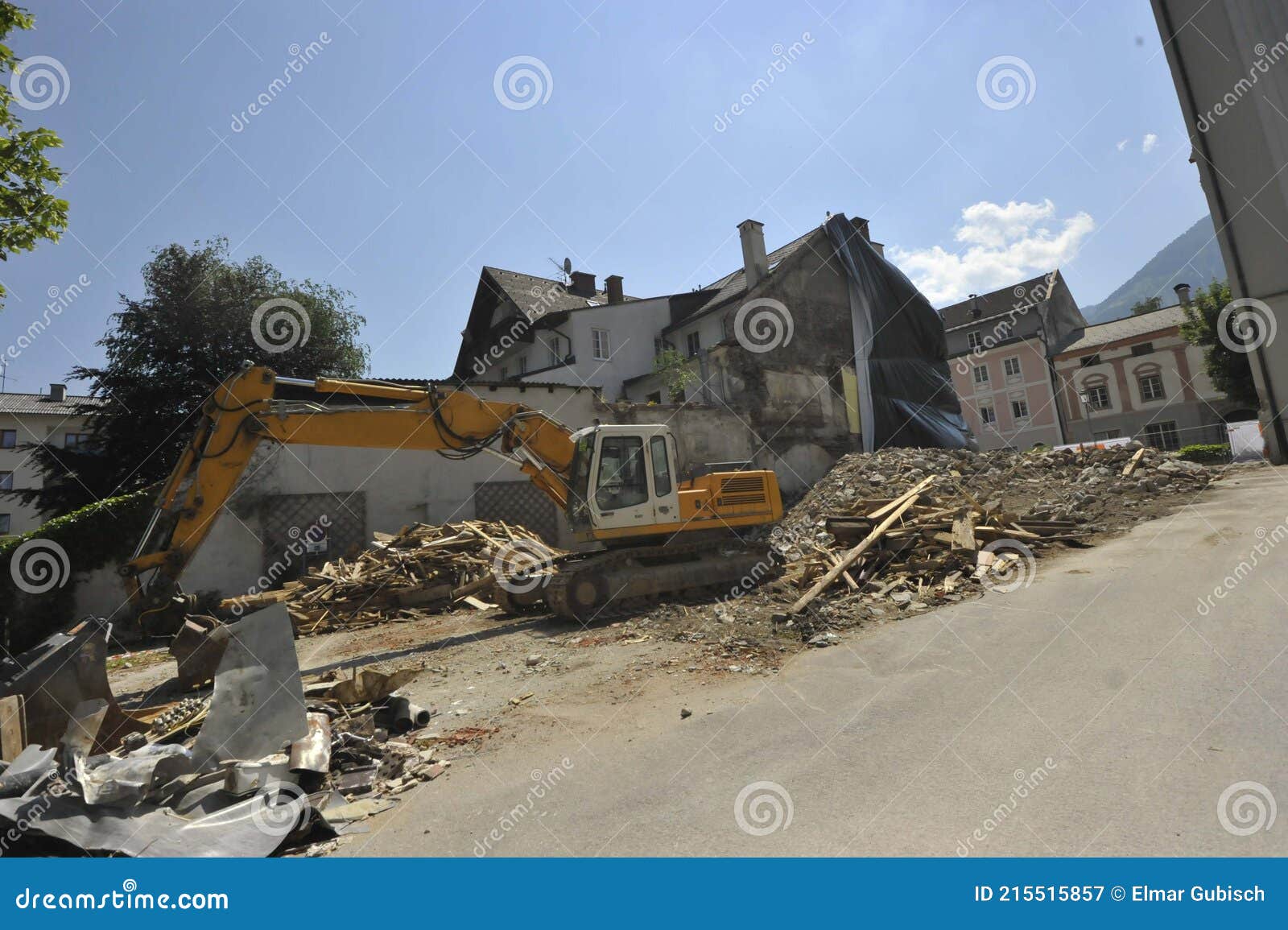 Demolition and Renovation Works in Construction Stock Image - Image of ...
