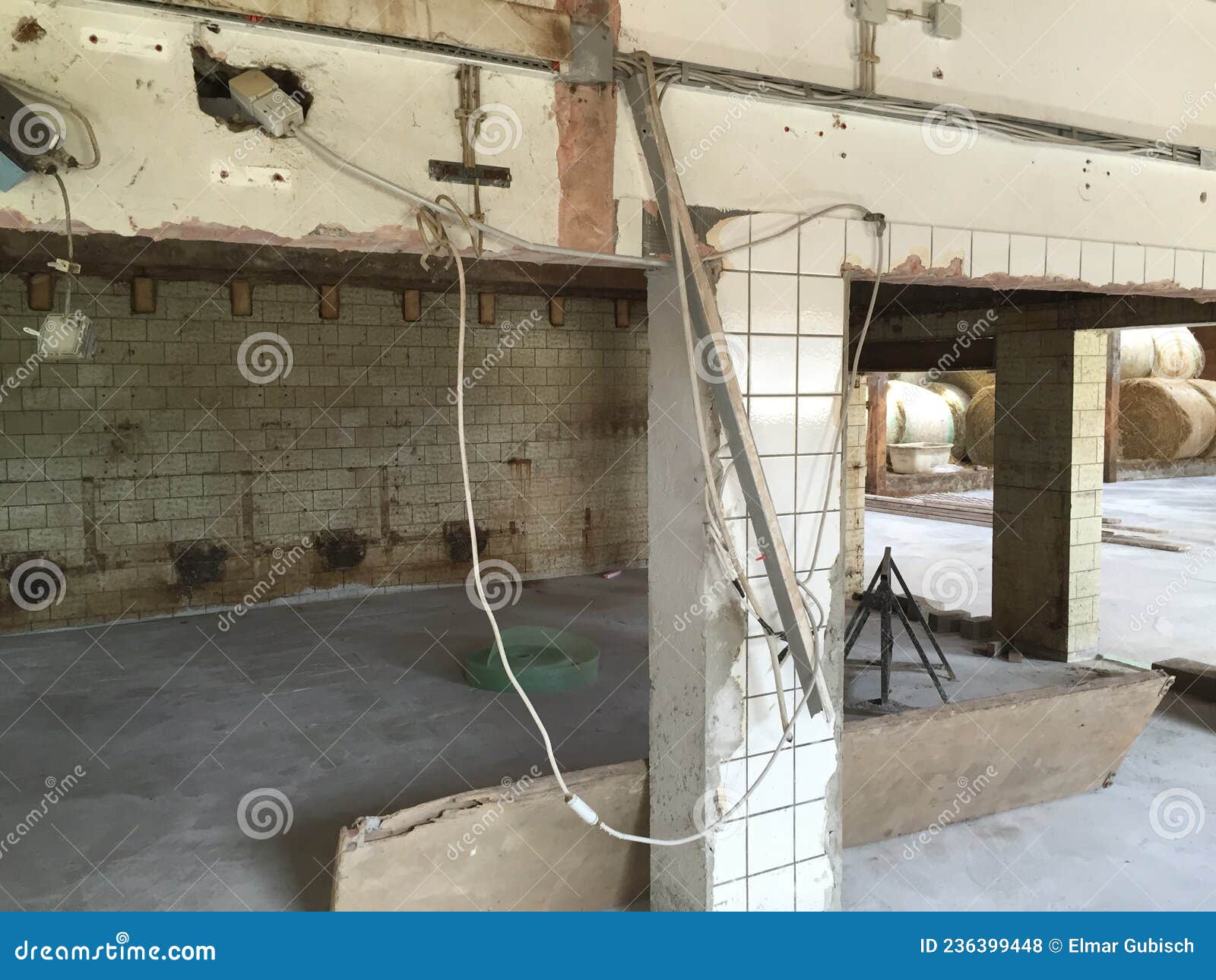 Demolition and Renovation Works in Construction Stock Photo - Image of ...