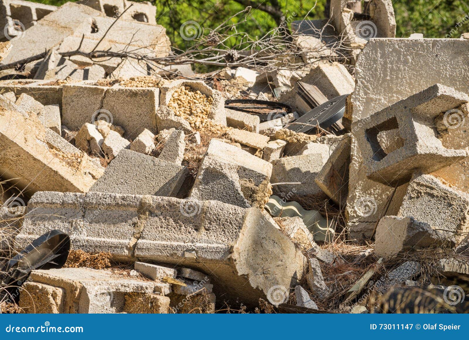 Demolition rubble stock image. Image of broken, variation - 73011147