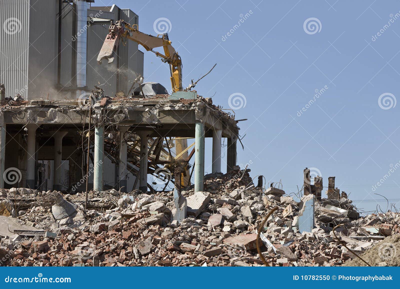 Demolition Site stock photo. Image of chicago, construction - 10782550