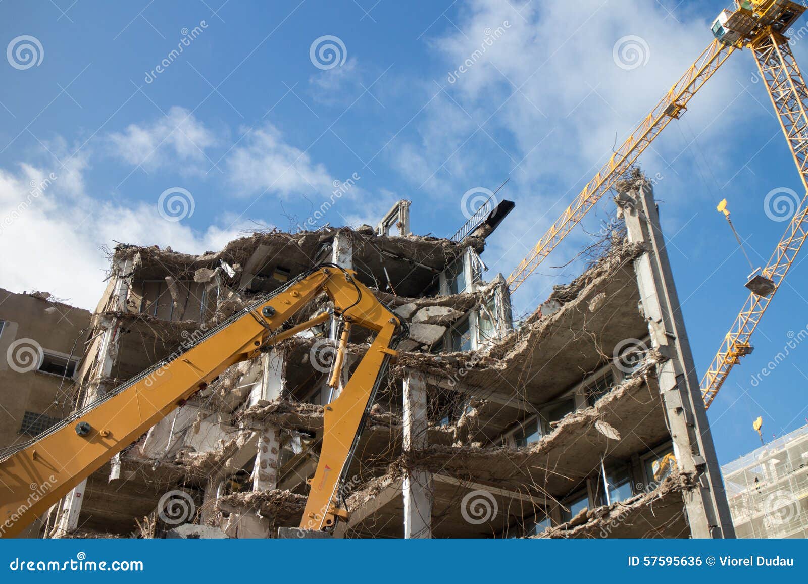 Demolition site stock photo. Image of progress, machines - 57595636