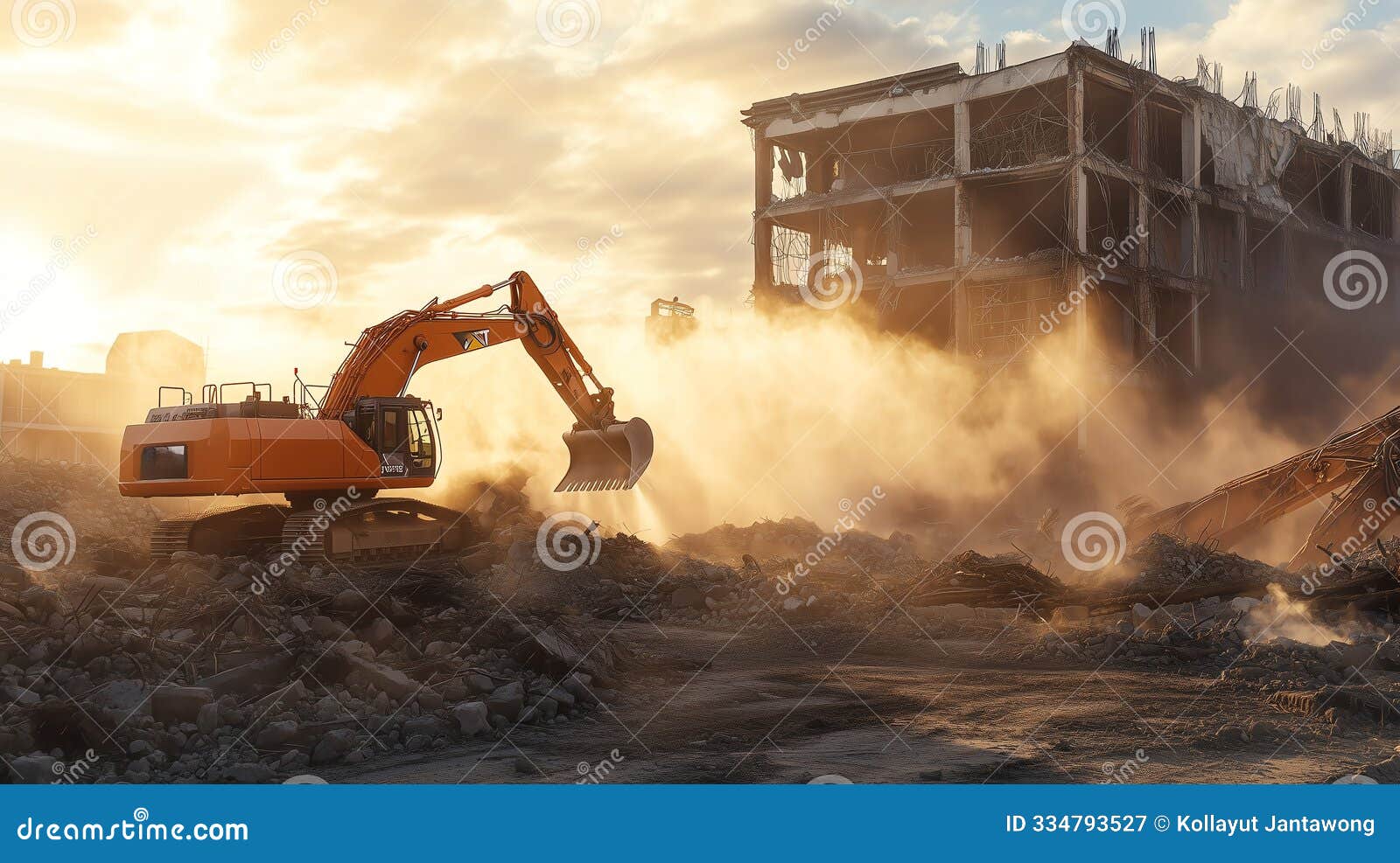Demolition Site - Detailed Demolition Process and Equipment Stock ...