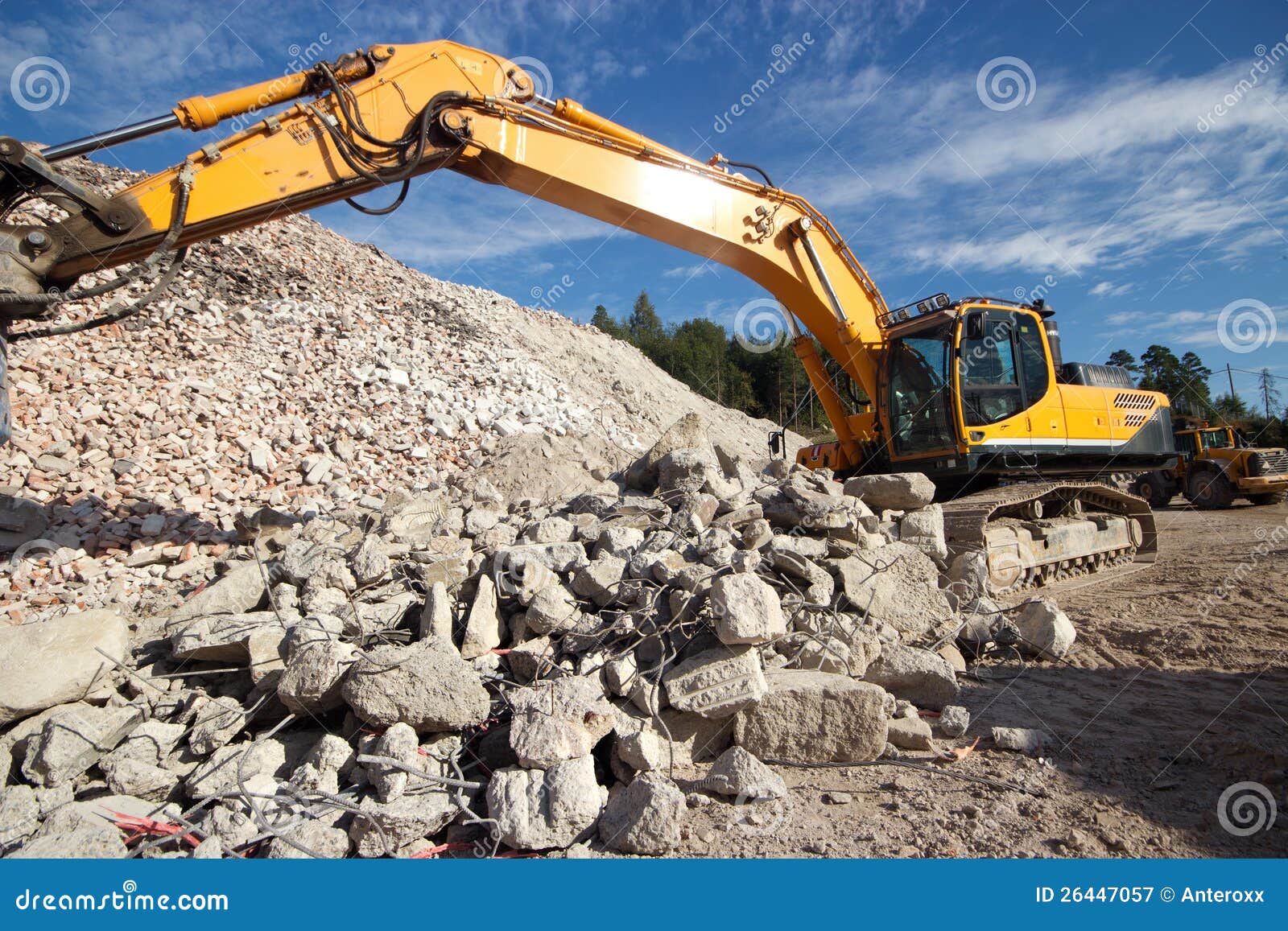 Demolition waste site stock image. Image of construction - 26447057