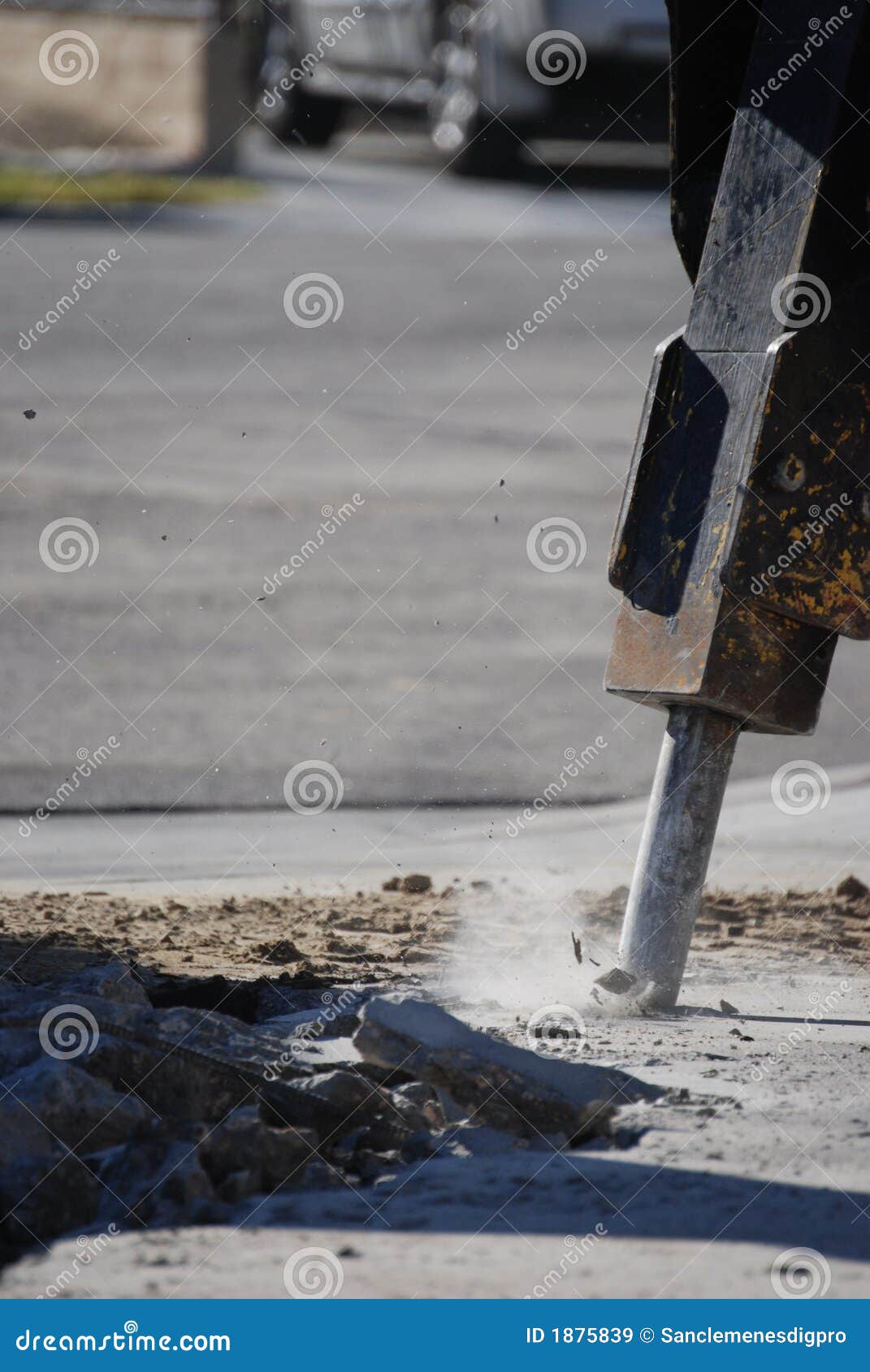 Demolition work stock image. Image of grey, work, concrete - 1875839