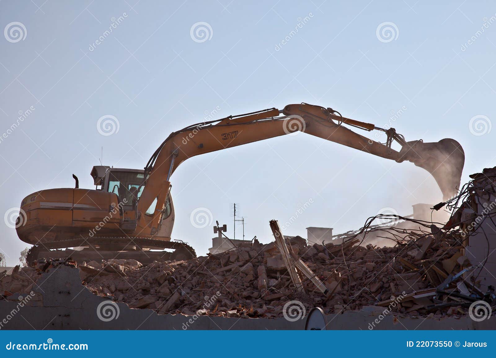 Demolition work stock photo. Image of mound, open, building - 22073550