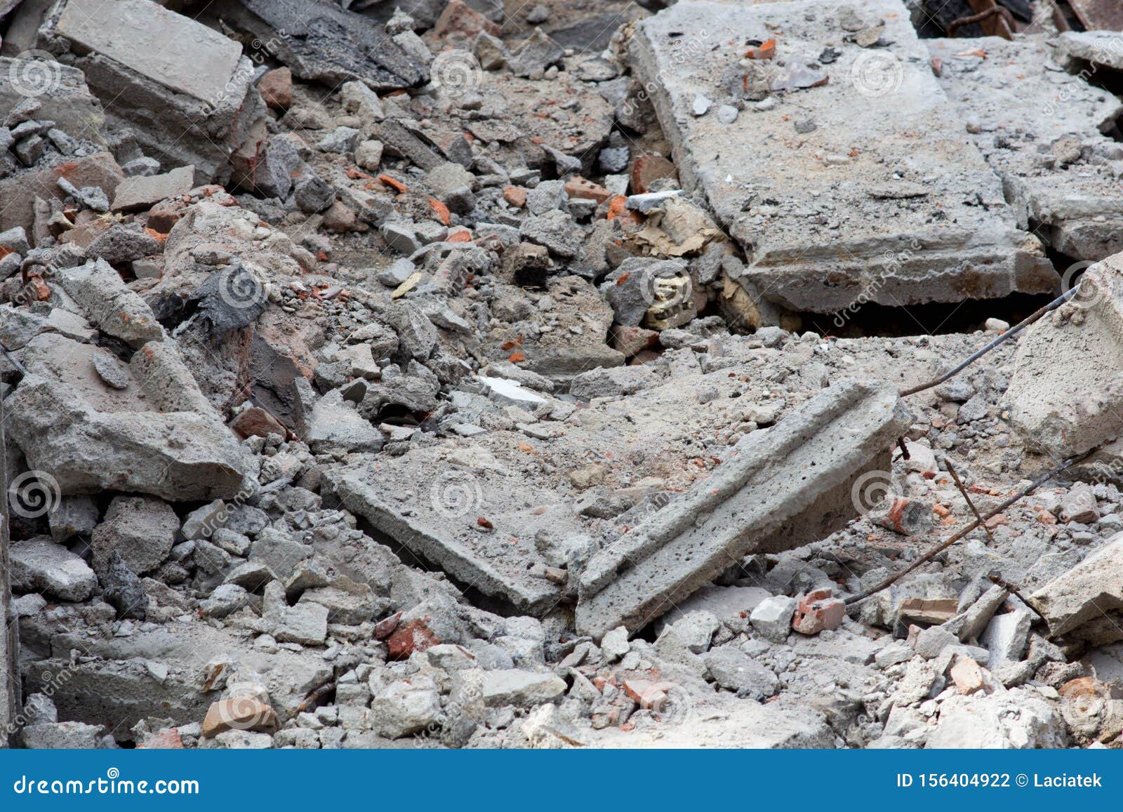 Demolition Work Background - Construction Waste and Debris Stock Photo ...