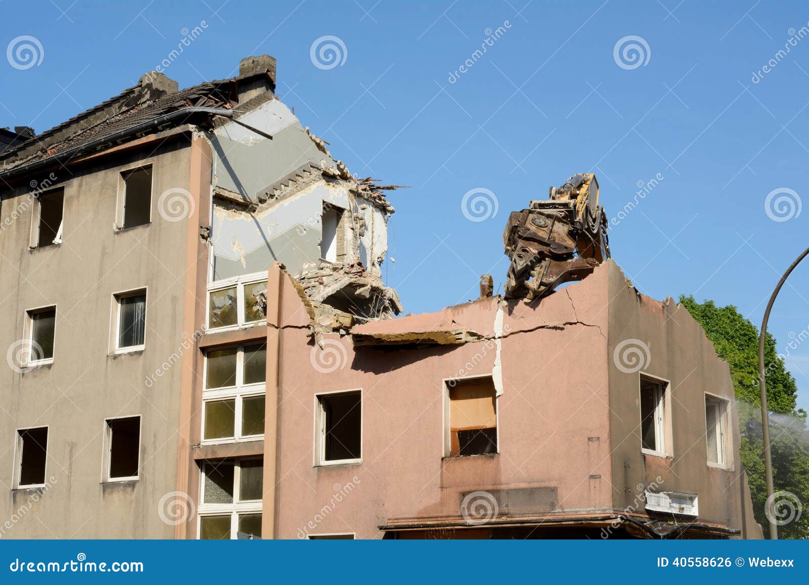 Demolition work stock photo. Image of deconstruction - 40558626
