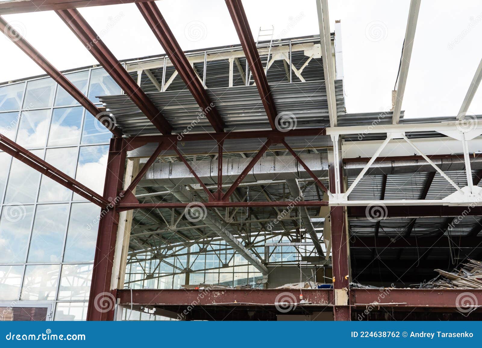 Demolition Work or Demolition . Stock Photo - Image of demolish ...