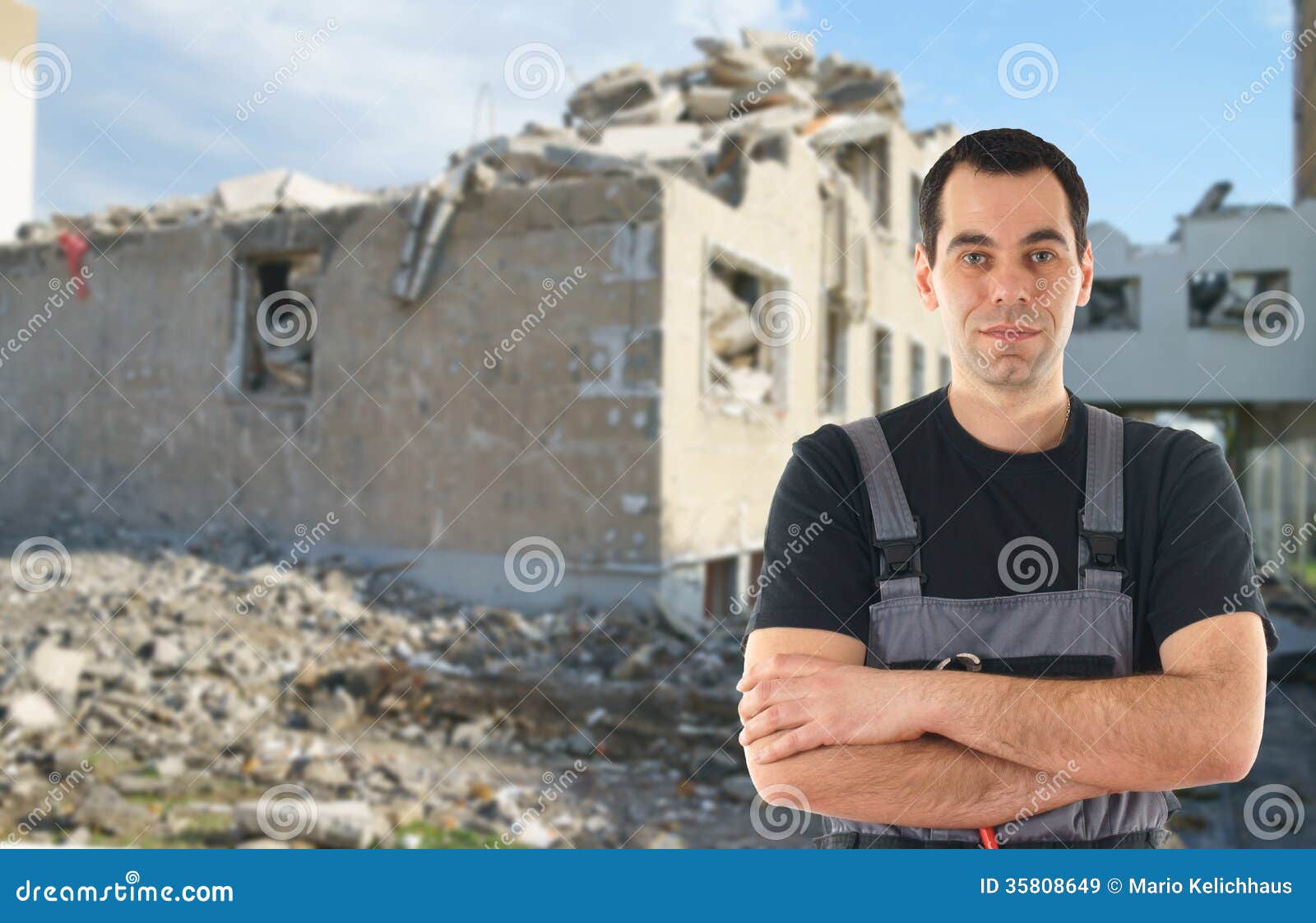 Demolition stock image. Image of staff, demolitions, urban - 35808649