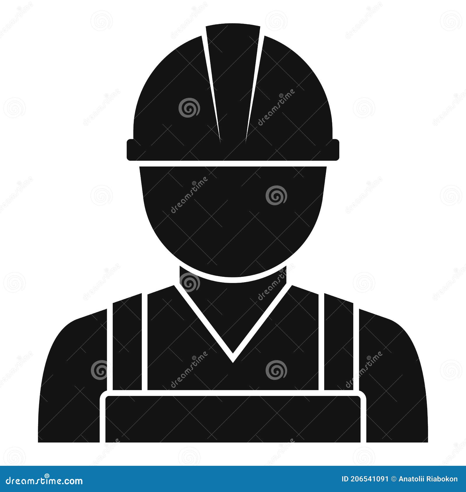 Demolition Worker Icon, Simple Style Stock Illustration - Illustration ...