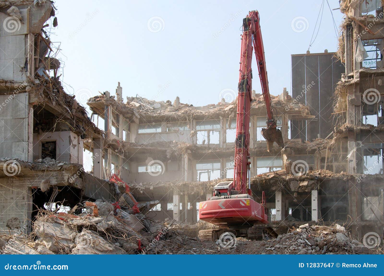 Demolition works stock image. Image of site, work, progress - 12837647
