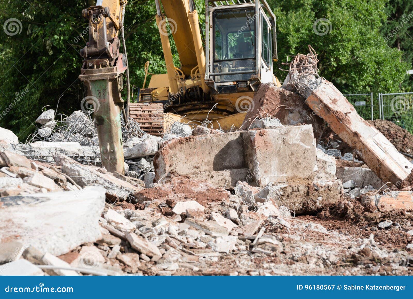 Demolition works stock image. Image of demolish, debris - 96180567