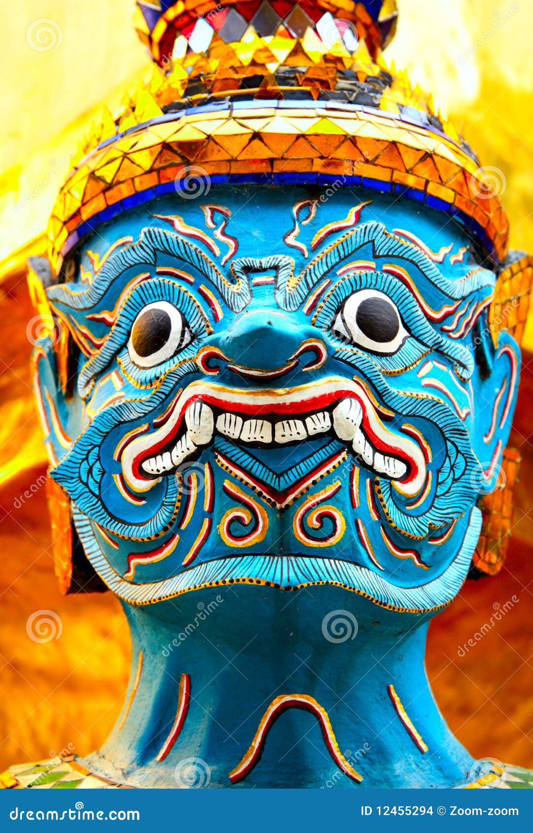 Demon stock photo. Image of regal, ethnic, closeup, colorful - 12455294