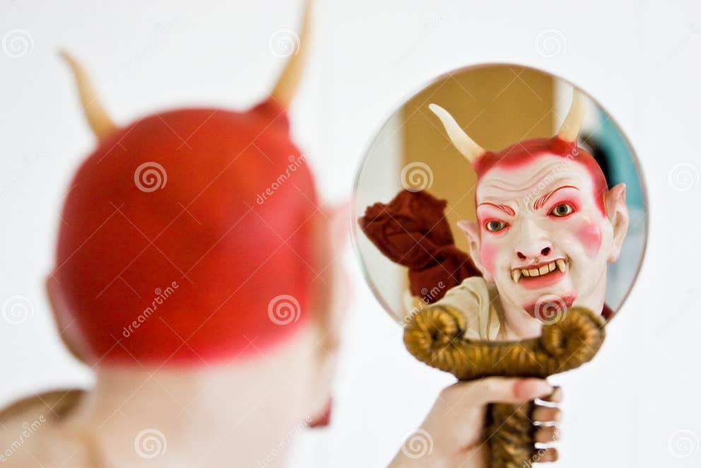 Demon stock photo. Image of innocent, symbol, demon, malefic - 13591590