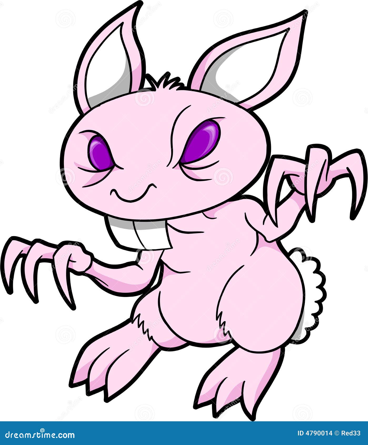 Demon Bunny Vector stock vector. Illustration of rabbit - 4790014