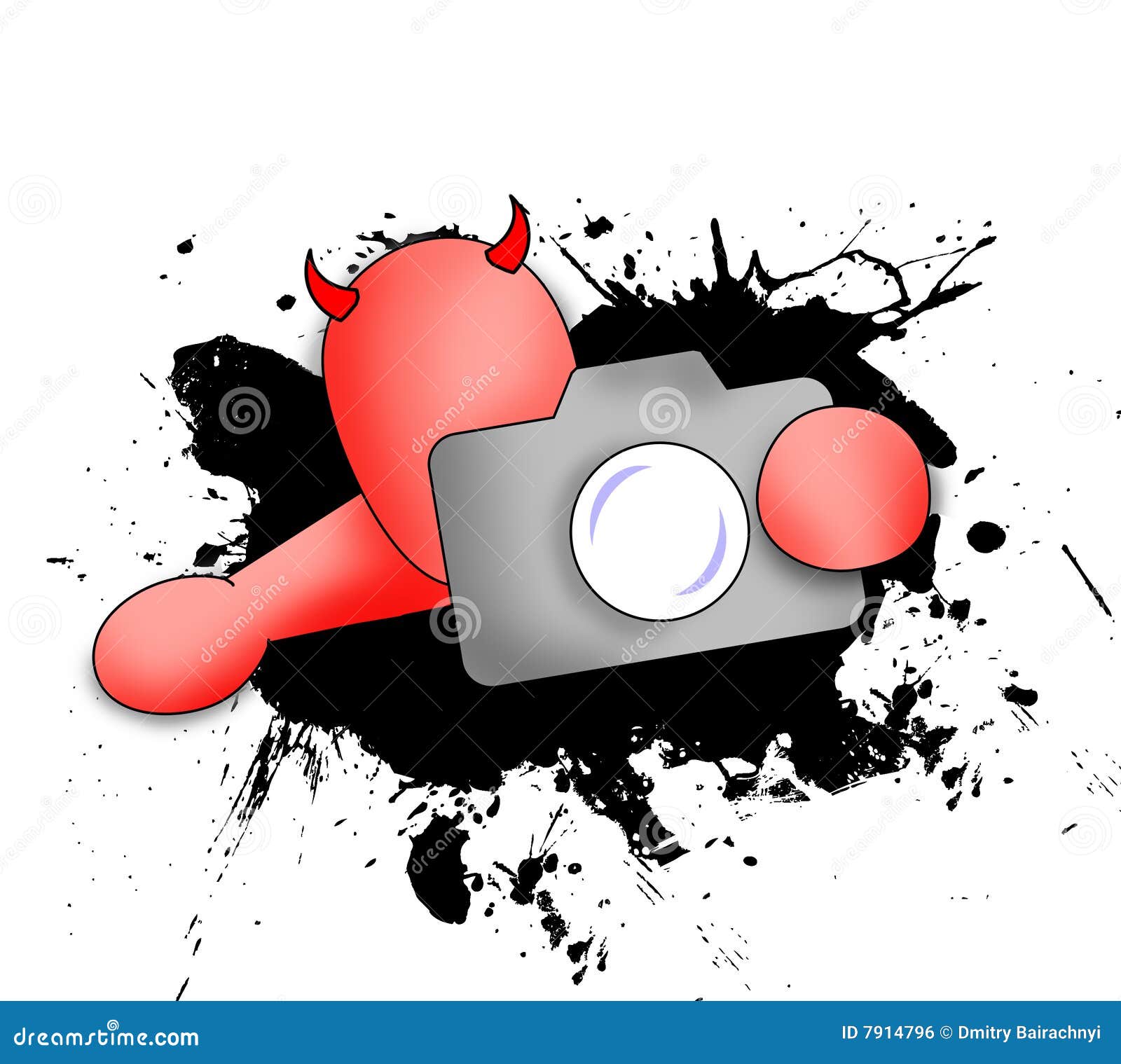 Demon With Camera Picture. Image: 7914796