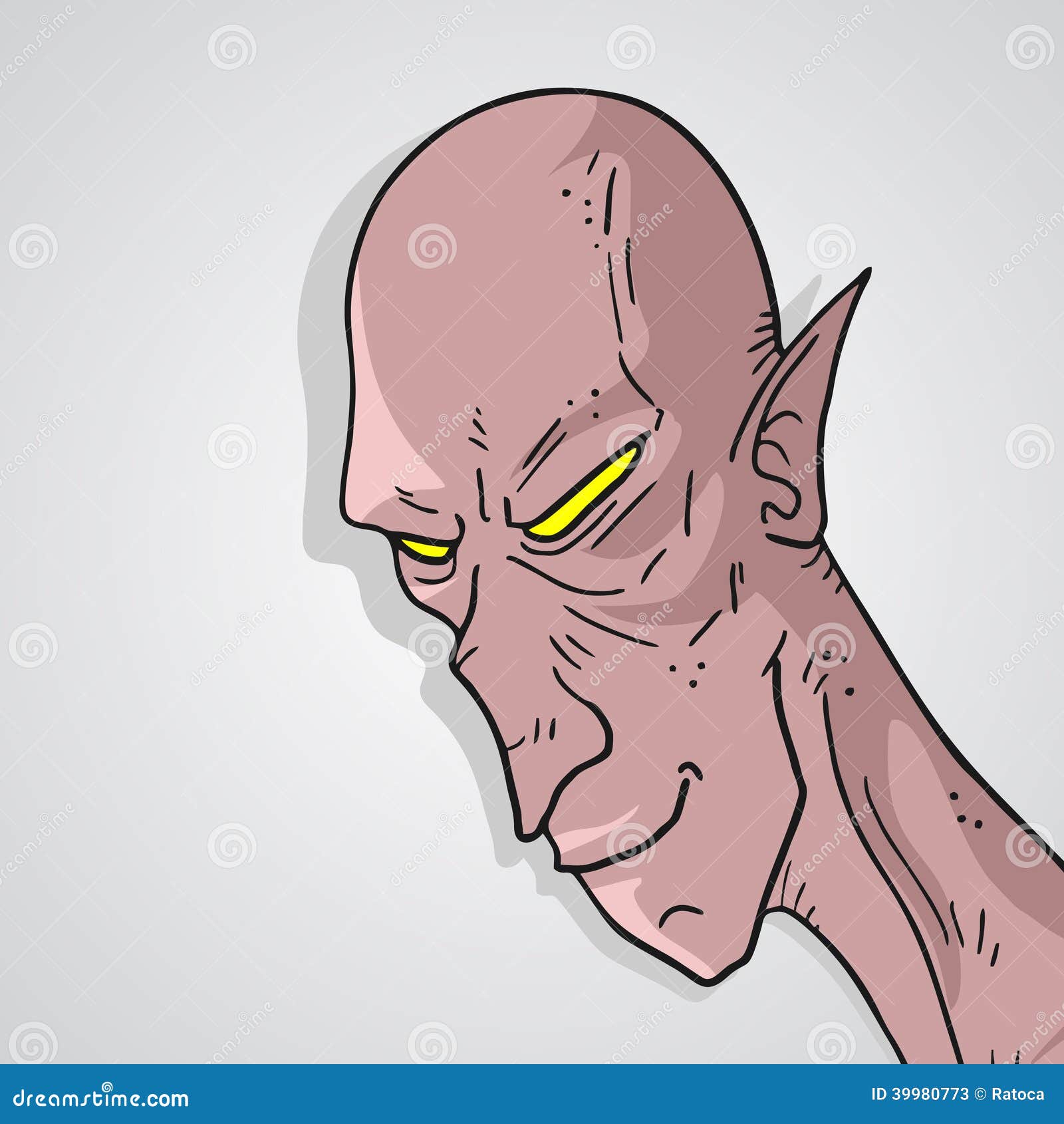 Demon corner stock vector. Illustration of zombie, head - 39980773