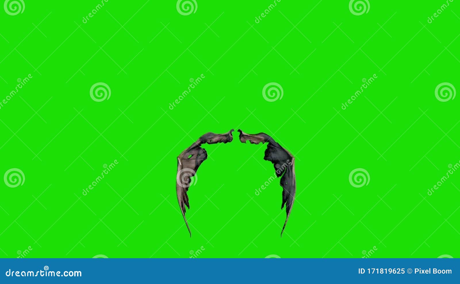 Demon Devil Wings Fast Green Screen 3D Renderings Animations Stock ...