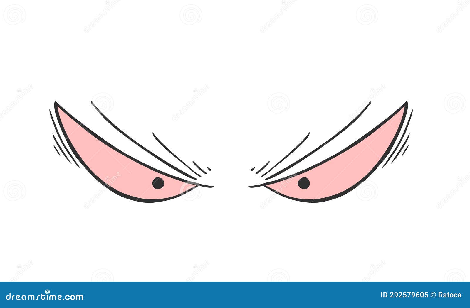 Demon eyes draw stock vector. Illustration of cartoon - 292579605