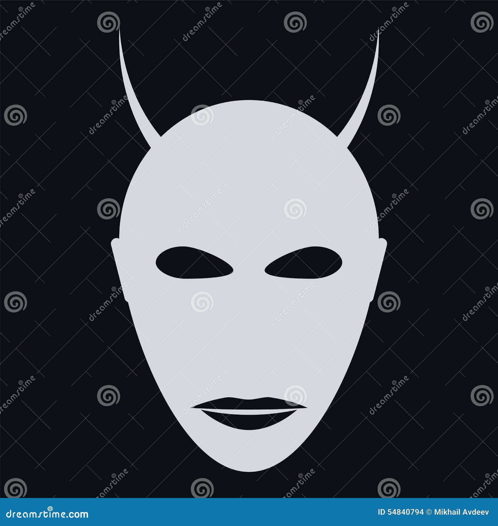 Demon face stock vector. Illustration of demonic, anger - 54840794