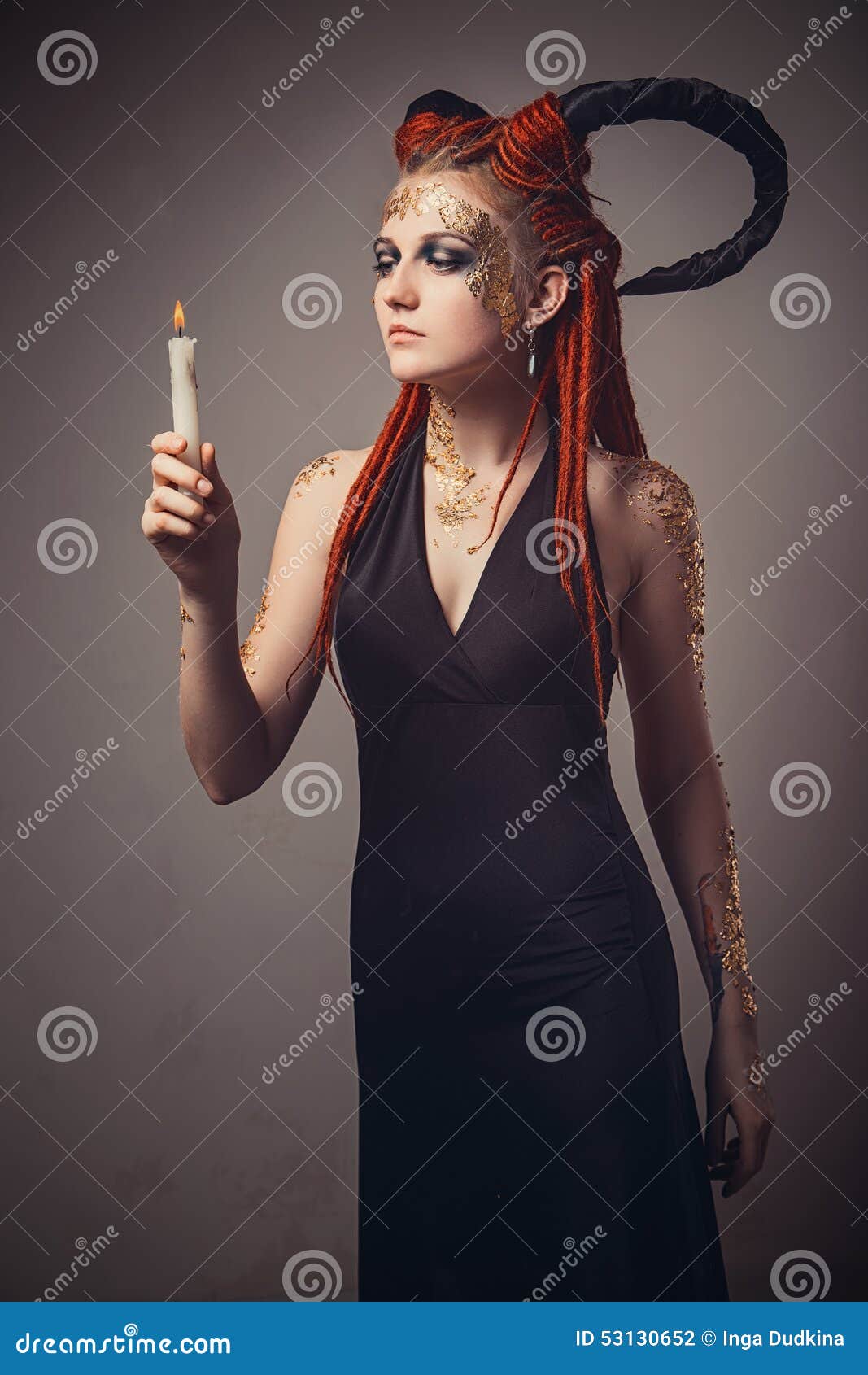 Demon stock photo. Image of female, evil, demon, darkness - 53130652