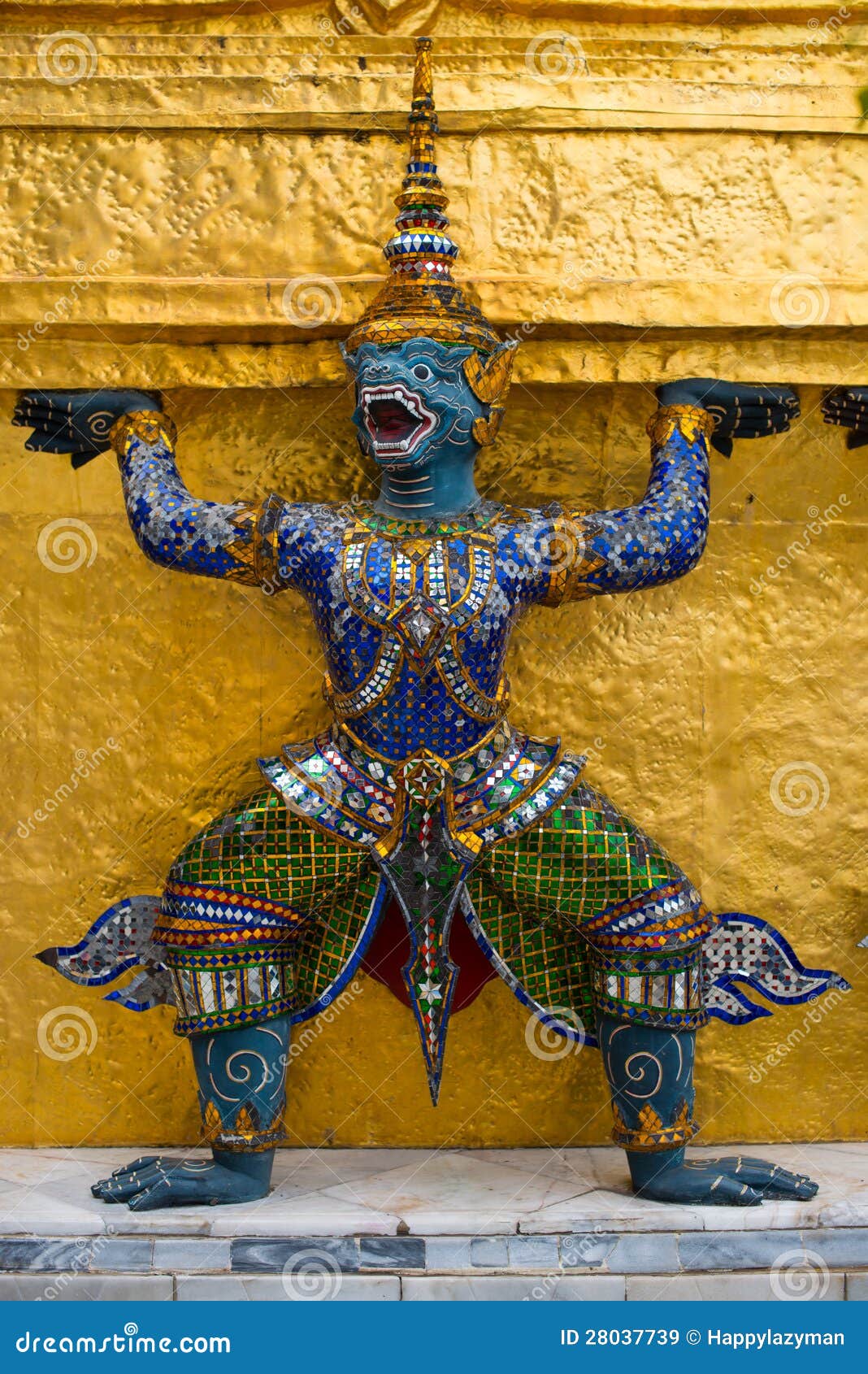 The demon guardian stock image. Image of province, asian - 28037739