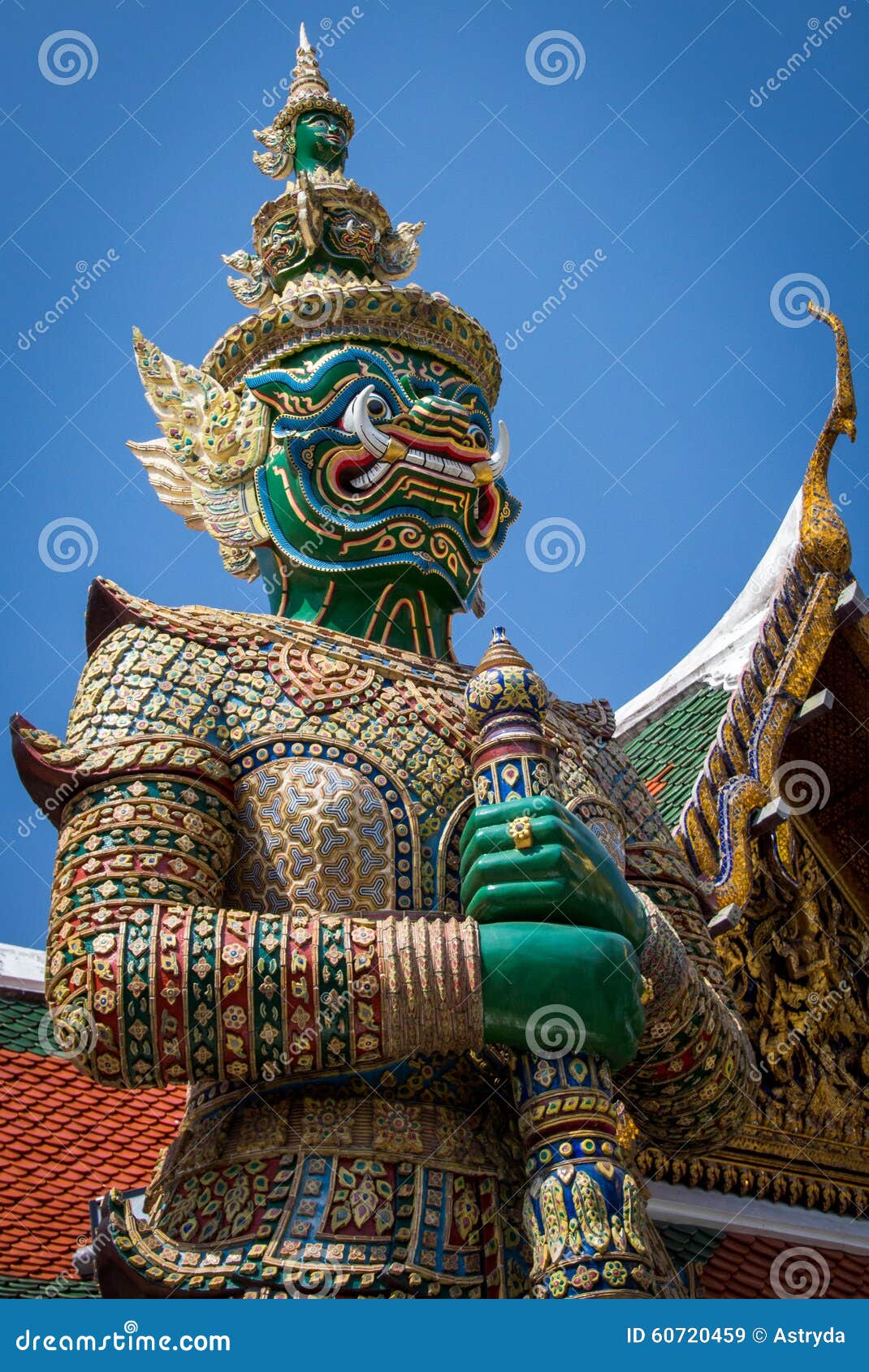 Demon guardian stock image. Image of thailand, exotic - 60720459