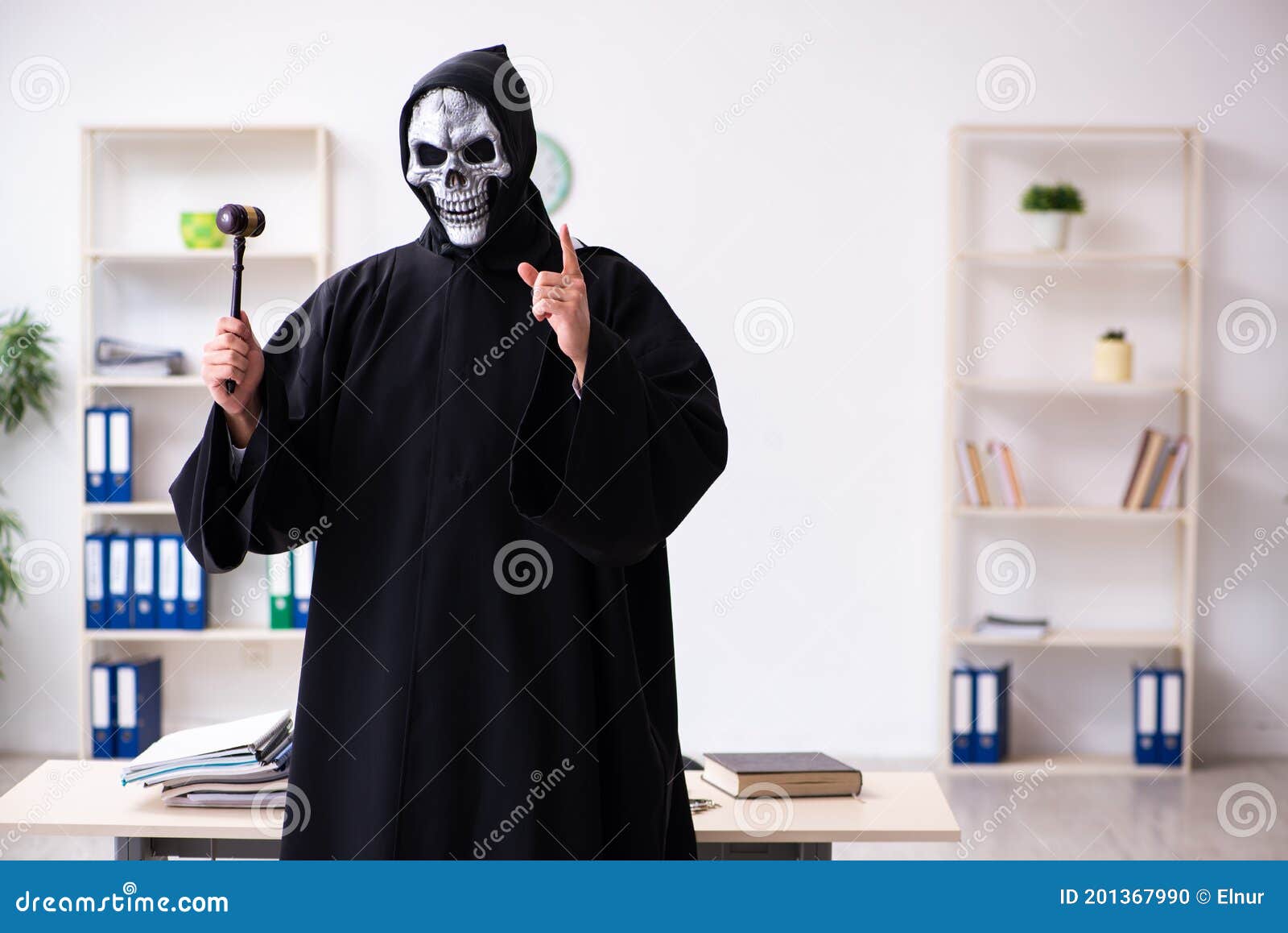 Demon Judge Working in the Courthouse Stock Photo - Image of judge ...