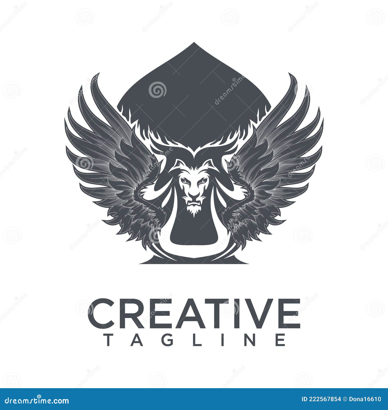 Demon Logo Vector Illustration | CartoonDealer.com #222567854