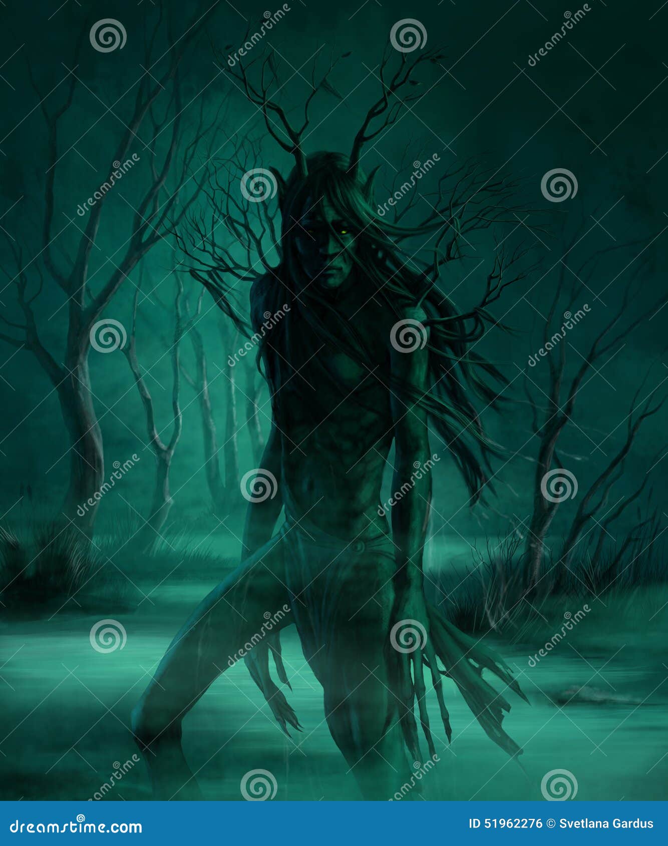 Demon stock illustration. Illustration of dark, inferno - 51962276